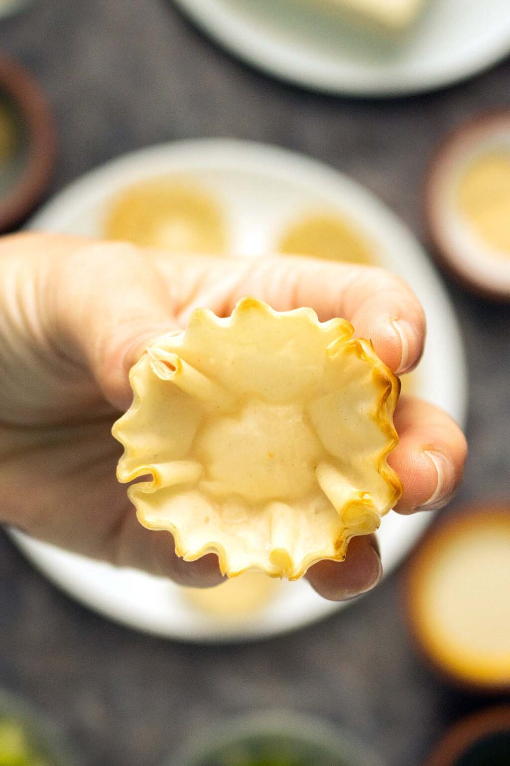 Vegan mini quiche appetizer
