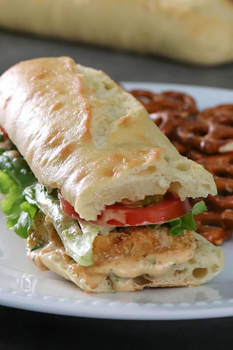 Vegan Po' Boy with Tofu (baked!)