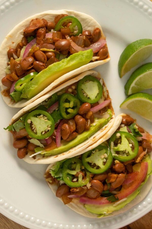 Smoky Pinto Bean Tacos