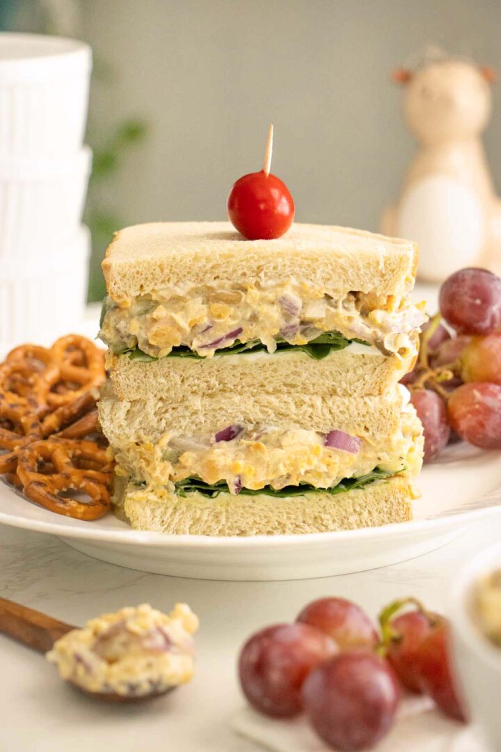 Easy Mashed Chickpea Salad