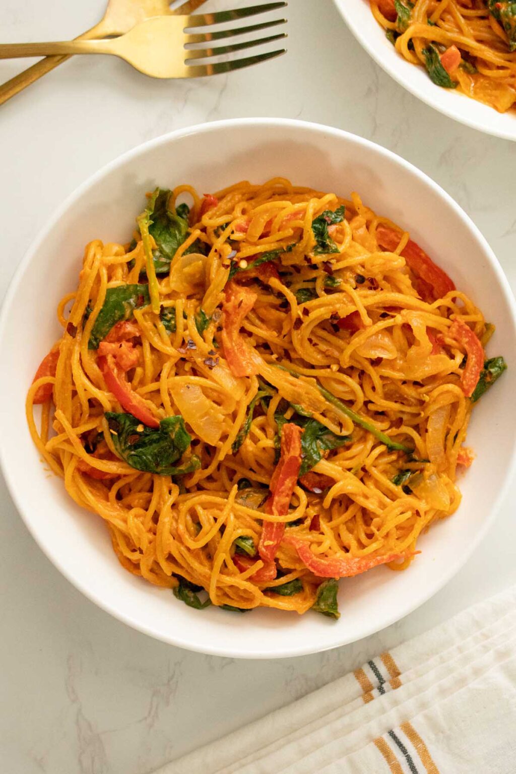 Gochujang Spaghetti (One-Pot, Dairy-Free!)