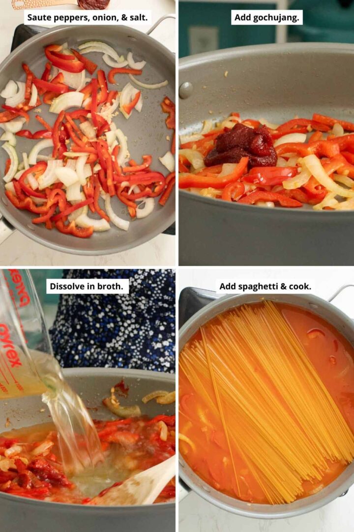 Gochujang Spaghetti (One-Pot, Dairy-Free!)