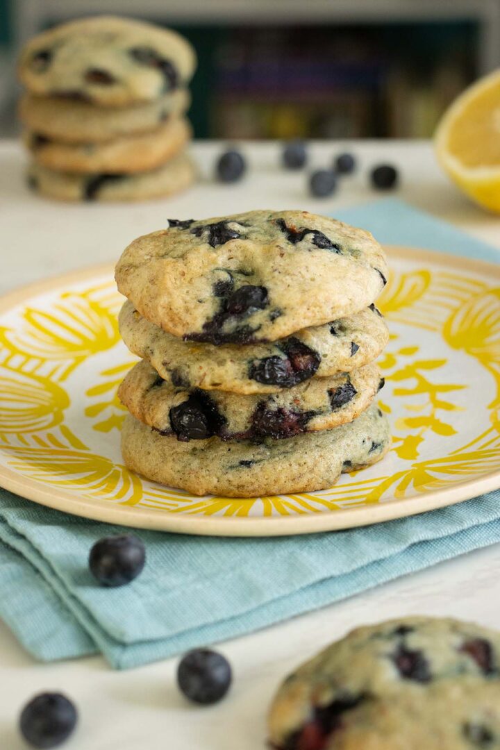🫐 Easy Vegan Blueberry Cookies