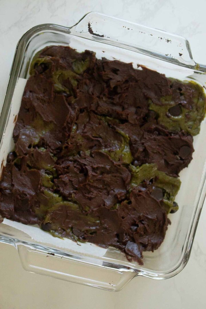 Chocolate Matcha Brownies