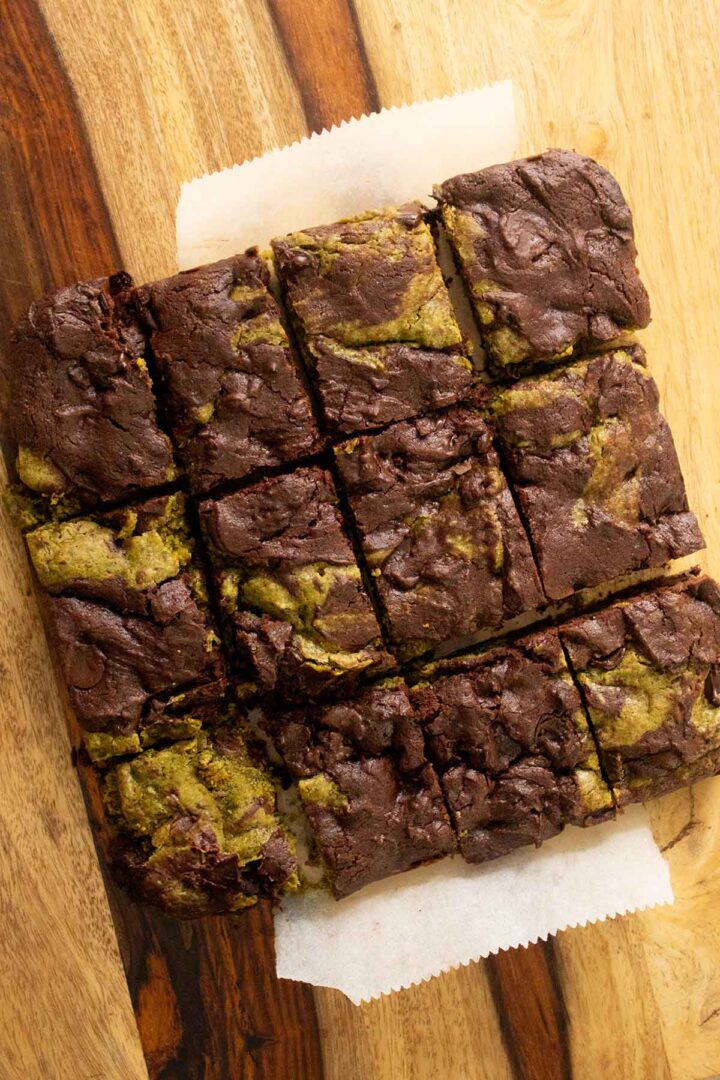 Chocolate Matcha Brownies