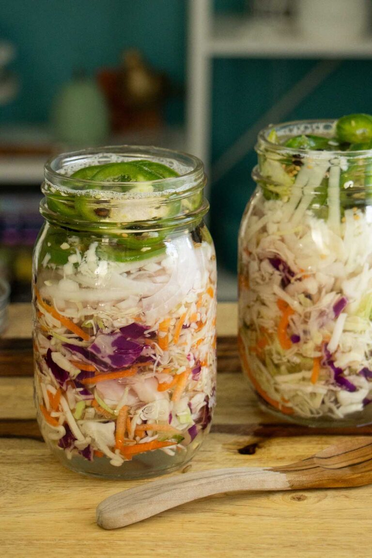 🌶️ Spicy Pickled Cabbage Slaw