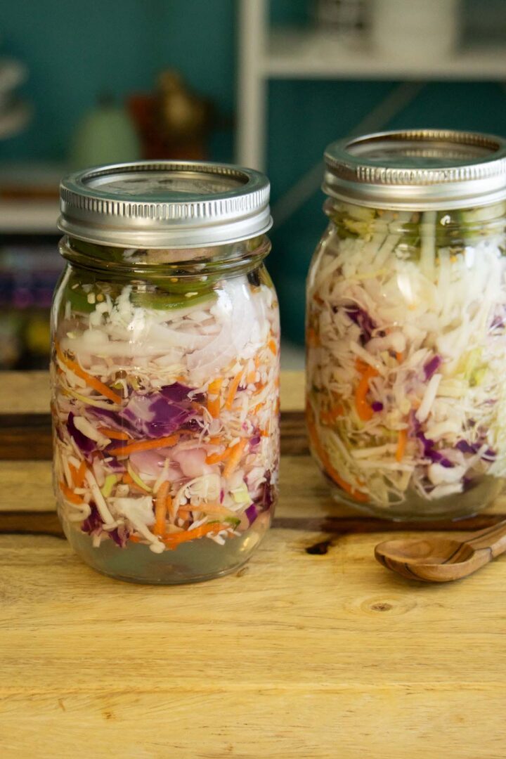 🌶️ Spicy Pickled Cabbage Slaw