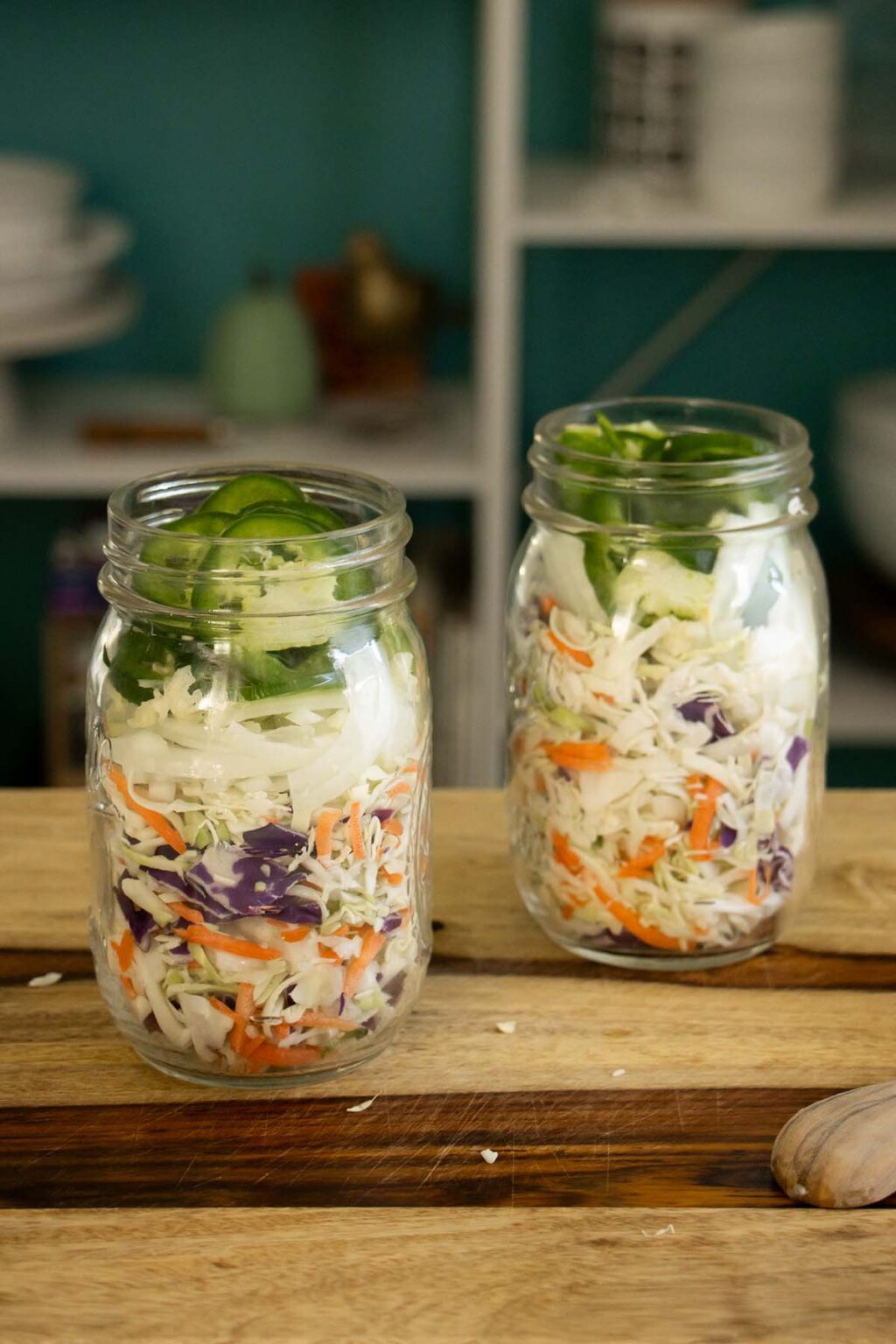 🌶️ Spicy Pickled Cabbage Slaw