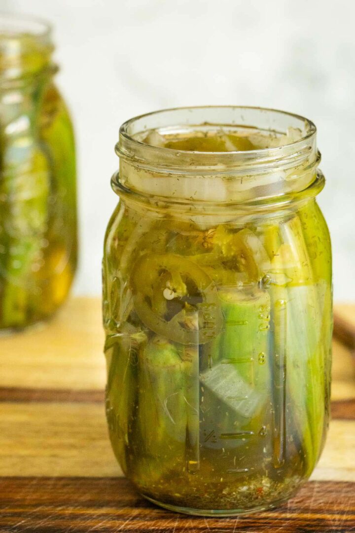 🌶️ Spicy Quick Pickled Okra