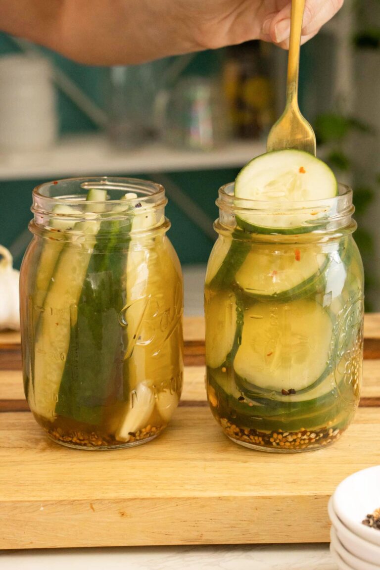 No-Cook Refrigerator Pickles 🫙🥒