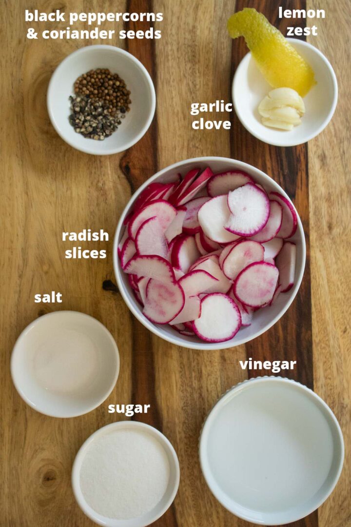 Quick Pickled Radishes